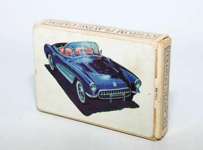 VINTAGE PLAYING CARDS DECK 1957 CHEVROLET CORVETTE -- Antique Price ...