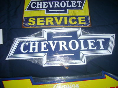 Vintage Chevrolet Emblem Sign -- Antique Price Guide Details Page