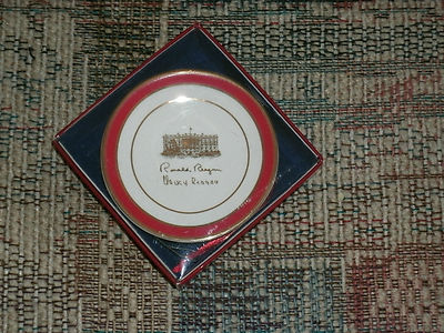 1981 RONALD REAGAN INAUGURATION PLATE ORNAMENT 24kt -- Antique Price ...