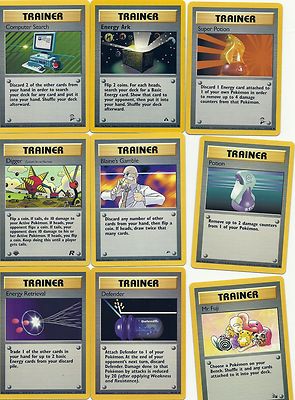 POKEMON LOT Of 25 Variety ORIGINAL TRAINER Cards RARE COMPUTER SEARCH ...