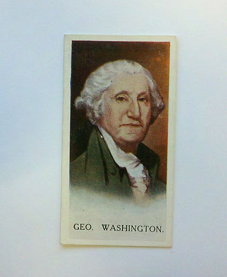 1927 President GEORGE WASHINGTON Vintage Card #19 Carerras Cigarettes ...