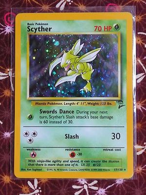 POKEMON CARD SCYTHER EX SHINY HOLO LEGEND PRIME BASE SET RARE MINT STAR 17-130 -- Antique Price ...
