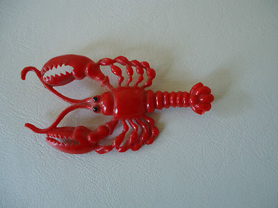 Adorable, Large Antique/Vintage, Plastic, Red Lobster, Brooch, Pin ...