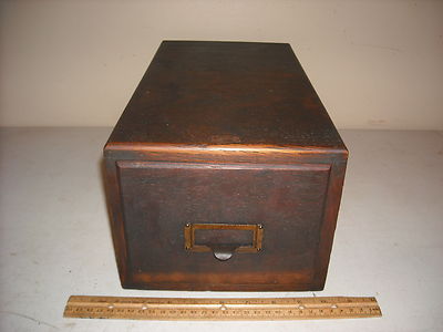 ANTIQUE CA.1910 WEIS-MACY 1 DRAWER OAK TABLE TOP FILE CABINET NO ...