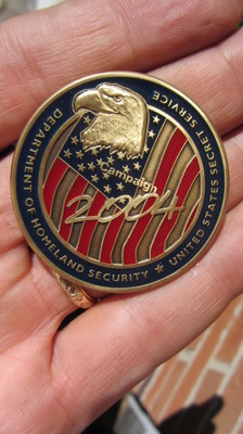 USSS Secret Service 2004 Campaign Homeland Security Challenge Coin ...