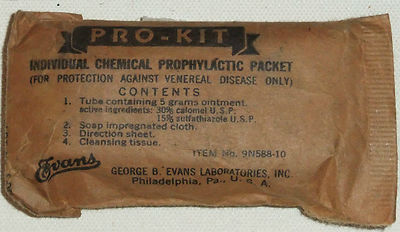 Vintage Military Issued PRO-KIT, One Individual Chemical Prophylactic ...