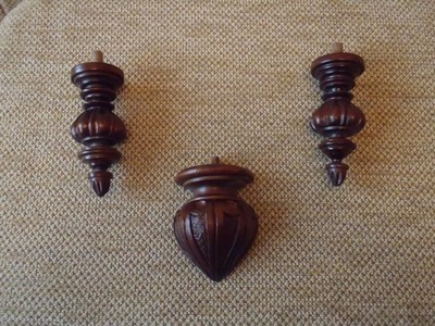 Bottom wood finials for wall clock No2 -- Antique Price Guide Details Page