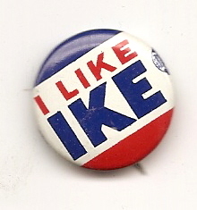 I Like Ike button -- Antique Price Guide Details Page