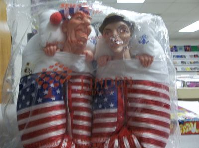 Spitting Image Linden Sleeping Partners Slippers Ronald & Nancy Reagan ...