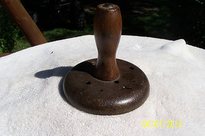 Vintage Hog Animal Hide Scraper Metal Primitive Tool-Wooden Handle ...