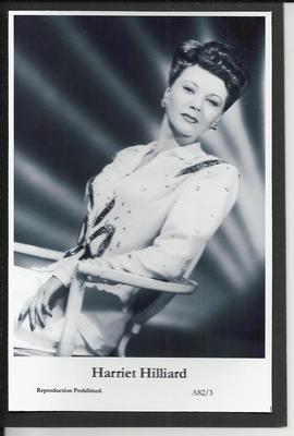 HARRIET HILLIARD PHOTO POSTCARD ACTRESS RARE FILM STAR IMAGES MOVIE ...