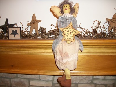 Primitive Angel Doll Ellie -- Antique Price Guide Details Page