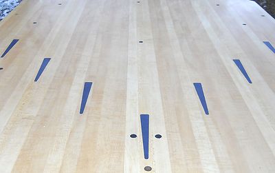 Unique Beautiful Bowling Alley Table Industrial Steampunk Oak Base w ...