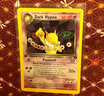 POKEMON CARD HYPNO EX 1ST EDITION SHINY HOLO LEGEND PRIME FULL ROCKET ...