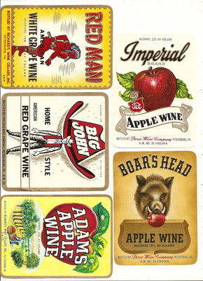 26 Old VINTAGE WINE Labels.all U.S.,Virginia,OHIO Etc... -- Antique ...