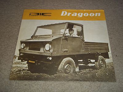 RARE c.1950s "DIC Auto Cars Ltd" "Dragoon" Dealer Sales Brochure Israel ...