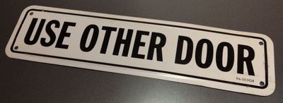 OLD SIGN "USE OTHER DOOR" SIGN ALUMINUM SIGN Metal Signs Used ...