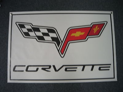 CHEVROLET CORVETTE C6 BANNER SIGN DECAL CHEVY RACING -- Antique Price ...