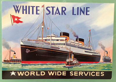 White Star Line Brittanic Postcard -- Antique Price Guide Details Page