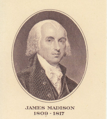 Vintage American Bank Note Co. Engraving US Presidents: James Madison ...