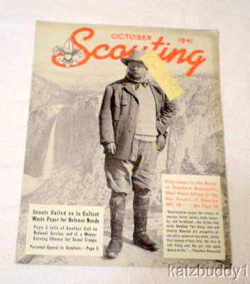 Antique Teddy Roosevelt 1941 Scouting Magazine #5 -- Antique Price ...