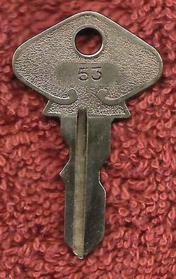 Model T Ford Script Automobile Ignition Key # 53 EXCELLENT CONDITION C ...