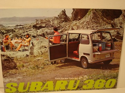 Vintage Large Early Subaru 360 Van, Bus, Pickup Dealer Deluxe Color ...