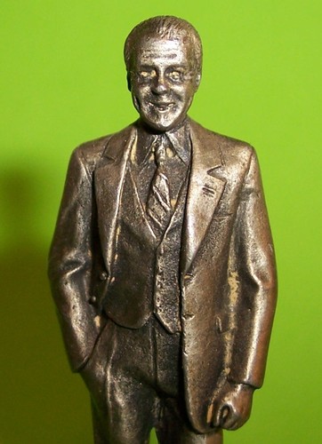 SOLID PEWTER~PRESIDENT GERALD R. FORD STATUE~DANBURY MINT -- Antique ...
