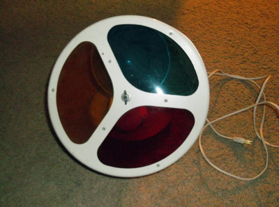 Revolving vintage tri-colored Christmas tree light -- Antique Price ...