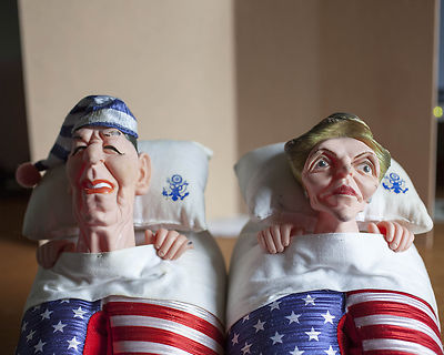 Vintage Ronald Reagan & Nancy Reagan Slippers Size Medium -- Antique ...