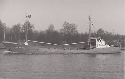 SHIP PHOTO. GERMAN FREIGHTER "ANGELA JAGEMANN" BUILT 1957 -- Antique ...