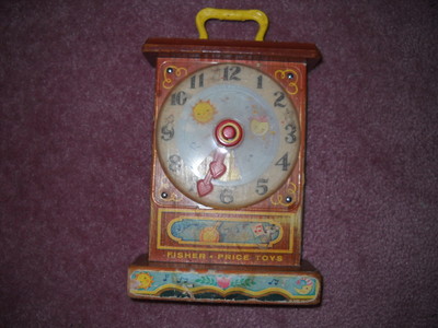 FISHER PRICE ANTIQUE WIND UP TOY CLOCK, VERY OLD -- Antique Price Guide ...