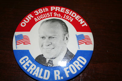Gerald R. Ford Inaugural Button August 9th, 1974 -- Antique Price Guide ...