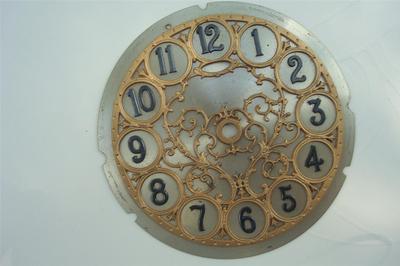 ANTIQUE BRASS DIAL / FACE FOR A CLOCK -- Antique Price Guide Details Page