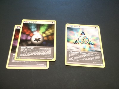Rainbow Multi Energy Pokemon Cards Set Lot -- Antique Price Guide ...