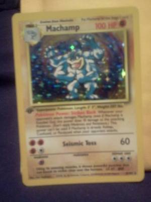 first edition holo machamp pokemon card -- Antique Price Guide Details Page