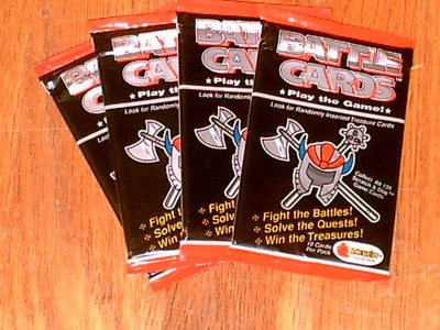 4 PACKS OF 1993 MERLIN COLLECTION--BATTLE CARDS--TRADING CARDS 10 CARDS ...