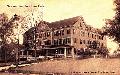 CT. Newtown, Newtown Inn, Beautiful Vintage Early 1900s Postcard, Old P ...