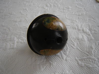 Antique 19th c SCOTTISH Treen Wood String Holder Dispenser BALL ...