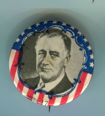 Vintage #54 FDR FRANKLIN DELANO ROOSEVELT PRESIDENTIAL CAMPAIGN PIN ...