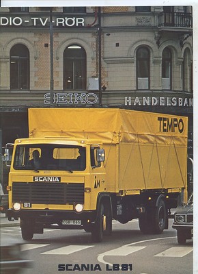 SCANIA 1979 Truck LB 81 Series Sales Brochure -- Antique Price Guide ...