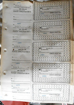 antique coal mine script Standard Connellsville Coke co Klondike Pa ...