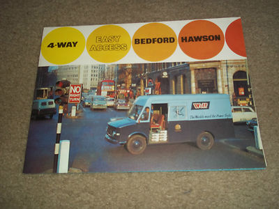 1965 Bedford- Hawson Vans Truck Dealer Sales Brochure England Right ...