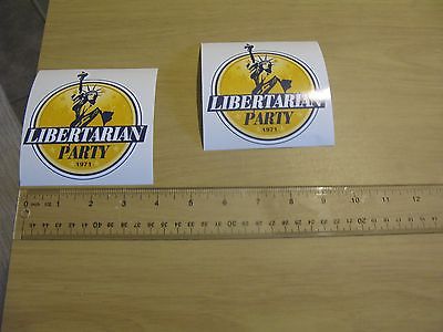 Libertarian Logo Sticker -decal statue liberty 1971 new(BUY1GET1FREE ...