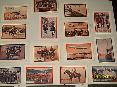 Vintage Poster Stamp Labels, set of 15 World War 1 labels -- Antique ...