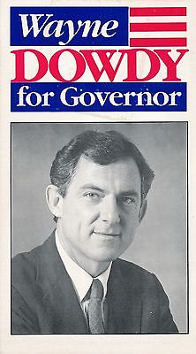 1988 Mississippi Wayne Dowdy for Governor handout -- Antique Price ...