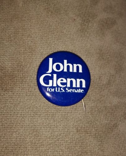 John Glenn for US Senate Pin. Political pin -- Antique Price Guide ...