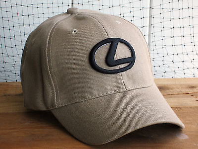 NEW LEXUS LOGO TAN BASEBALL GOLF FISHING DRIVING HAT CAP LID AUTOMOBILE ...