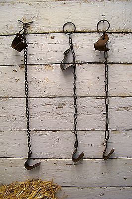 3 Antique Milk Cow Hobbles Cow Kickers Old Vtg Prim Dairy Farm Tools ...