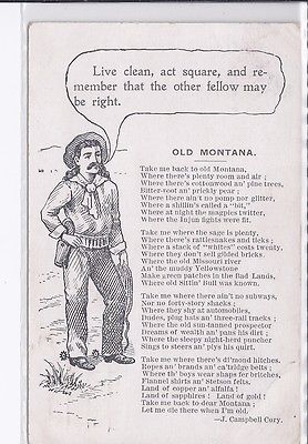 MONTANA, HELENA OLD MONTANA POEM BY J. CAMPBELL CORY HELENA MAY 2 1910 ...
